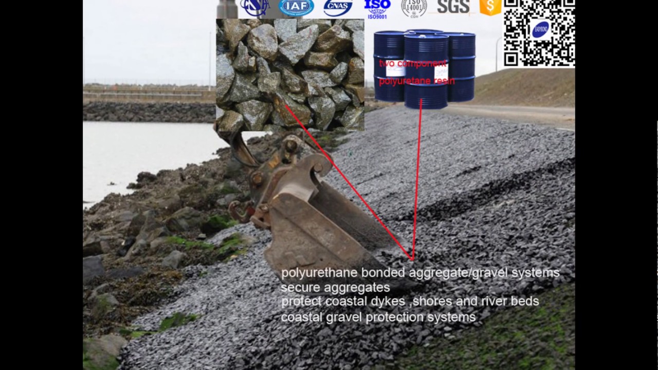 ballast bond polyurethane binder systems coastal gravel protection ...