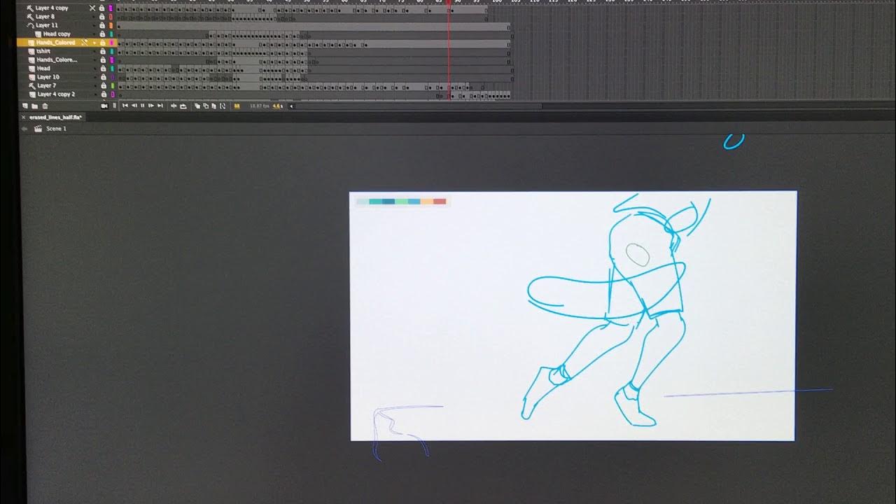 2D frame by frame animation practice using Animate CC - YouTube