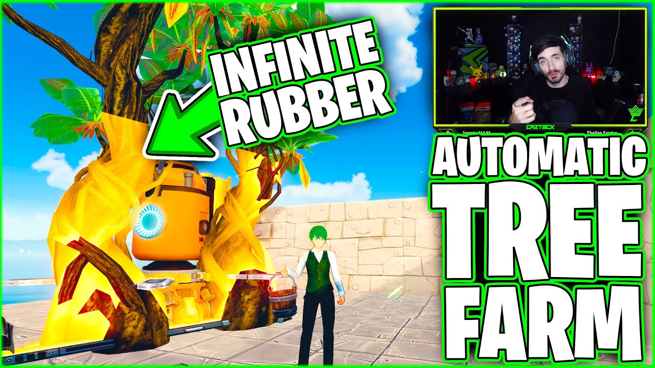 How to Build a Automated Tree Farm | Infinite Rubber Farm | Craftopia ...