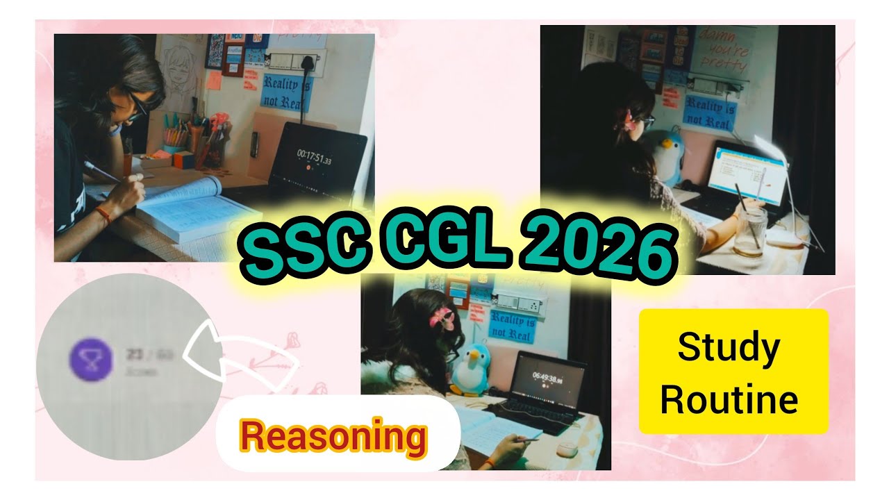 Day 8 of Preparing for SSC CGL 2026 | SSC CGL exam| study routine ...