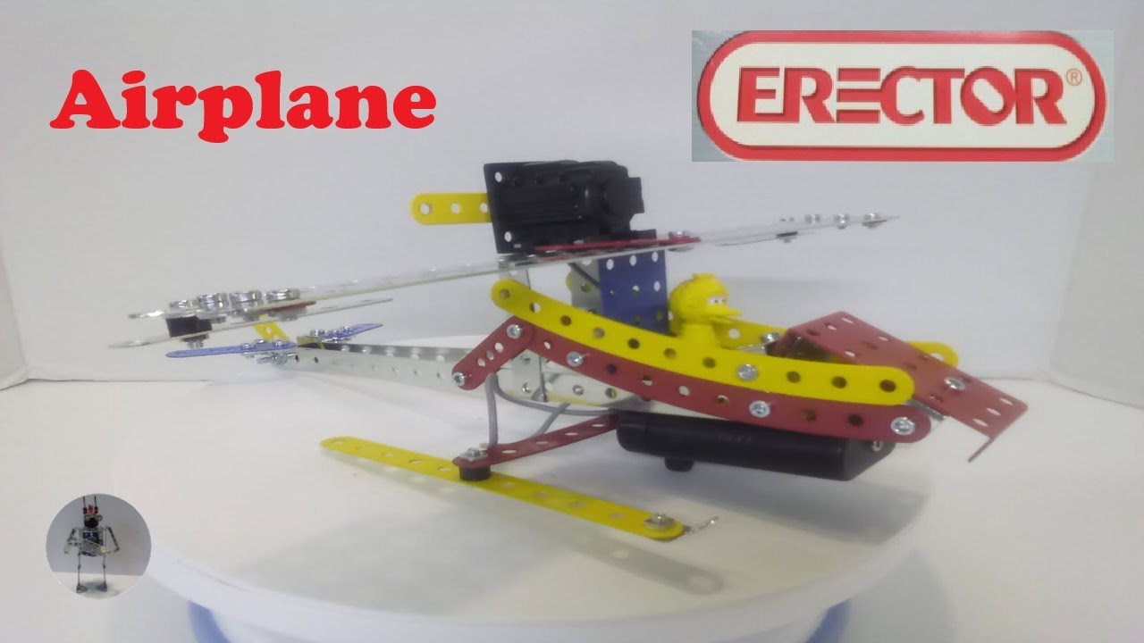 Meccano Erector Set Airplane - YouTube