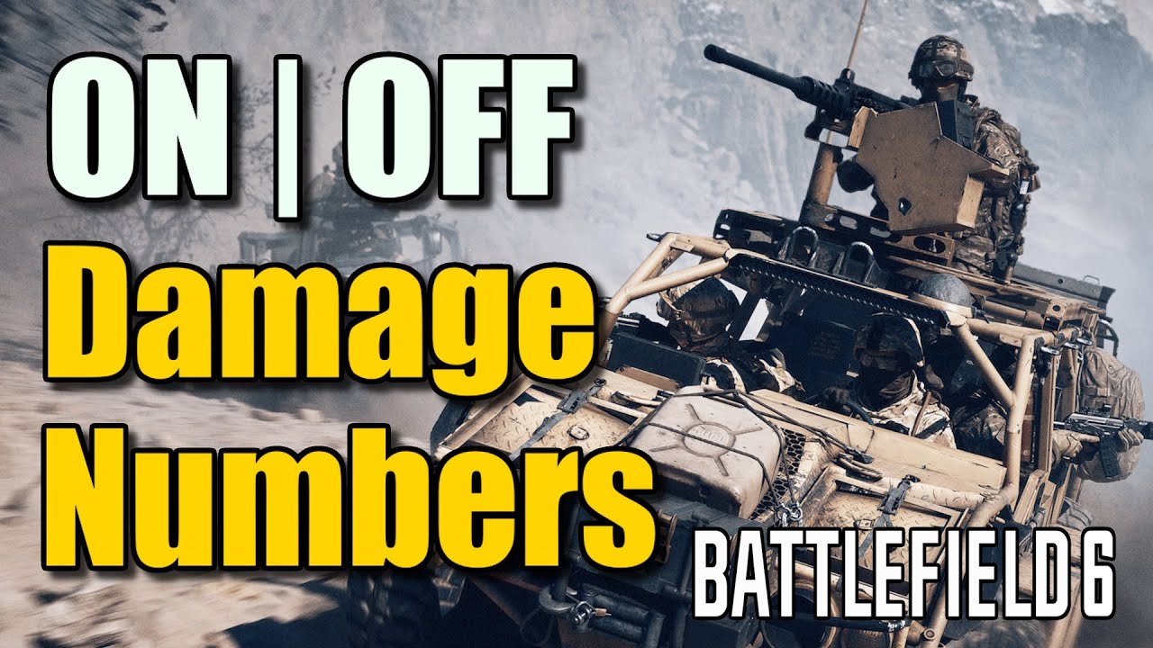How to Turn ON or OFF the Damage Numbers on Battlefield 6 (Best Method ...