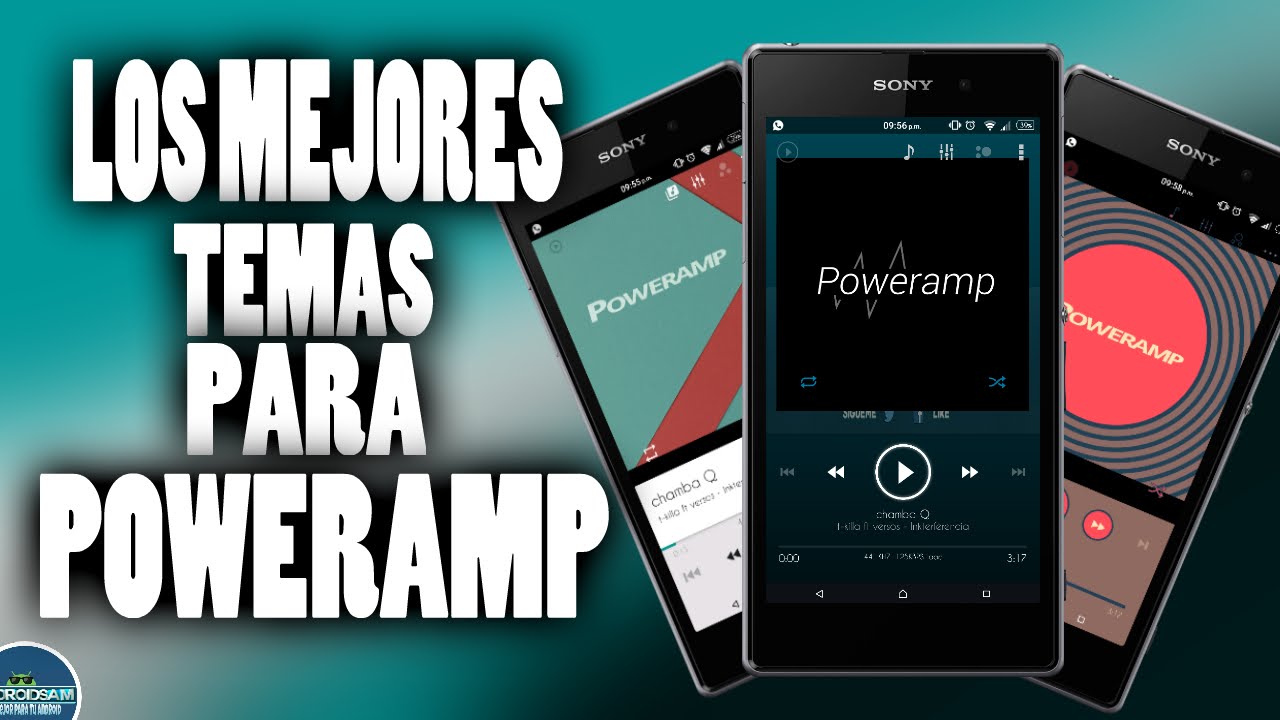 POWERAMP MATERIAL DESIGN, TRANSPARENTE Y MÁS / LOS MEJORES SKINS O ...