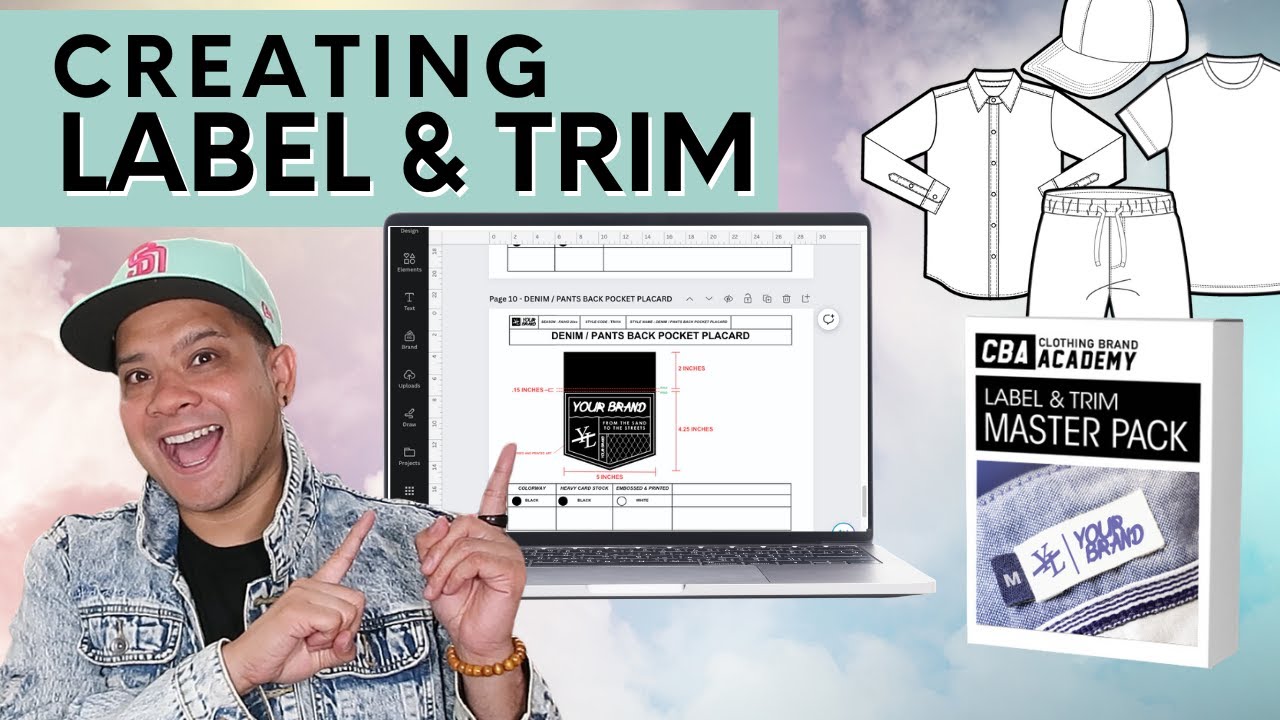 How to Create Label & Trim Clothing Brand & Merch | CBA Master Label ...
