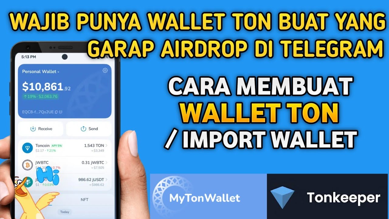 CARA MEMBUAT WALLET TON DI TONKEEPER/ MYTONWALLET TERBARU UNTUK PEMULA ...