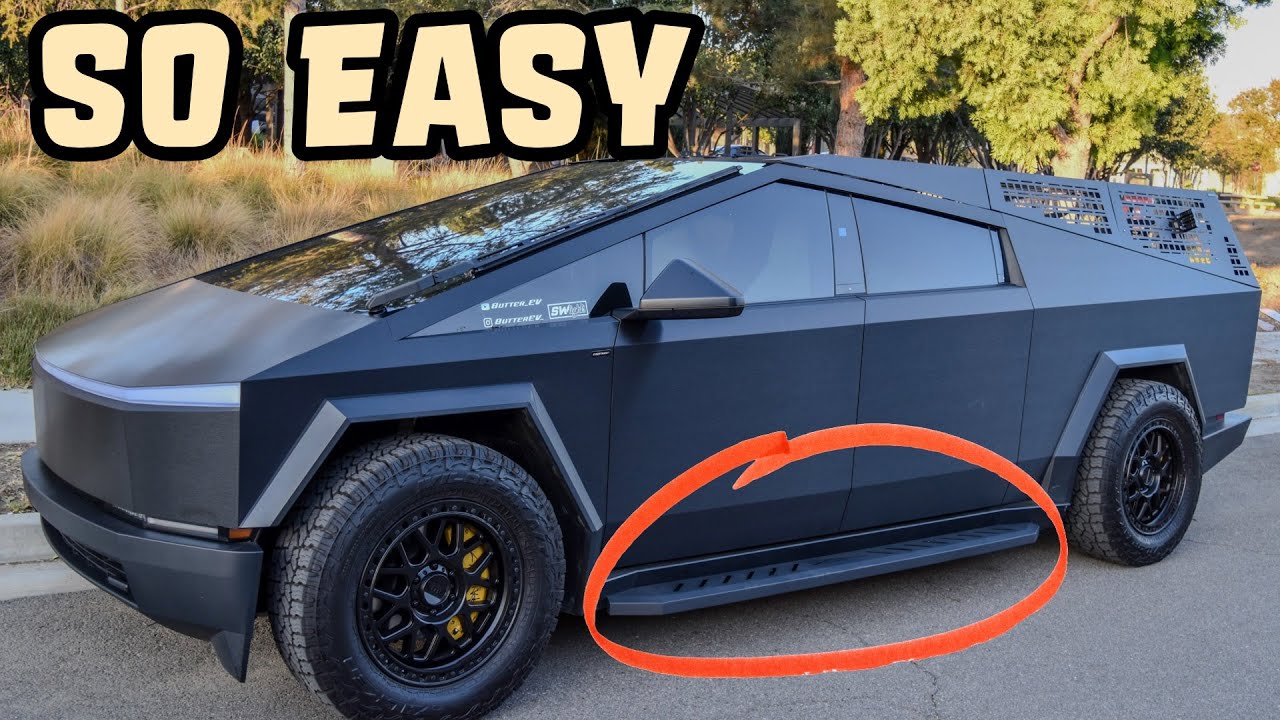 Upgrading My Cybertruck with New CyberGear Side Steps! 🚀 - YouTube