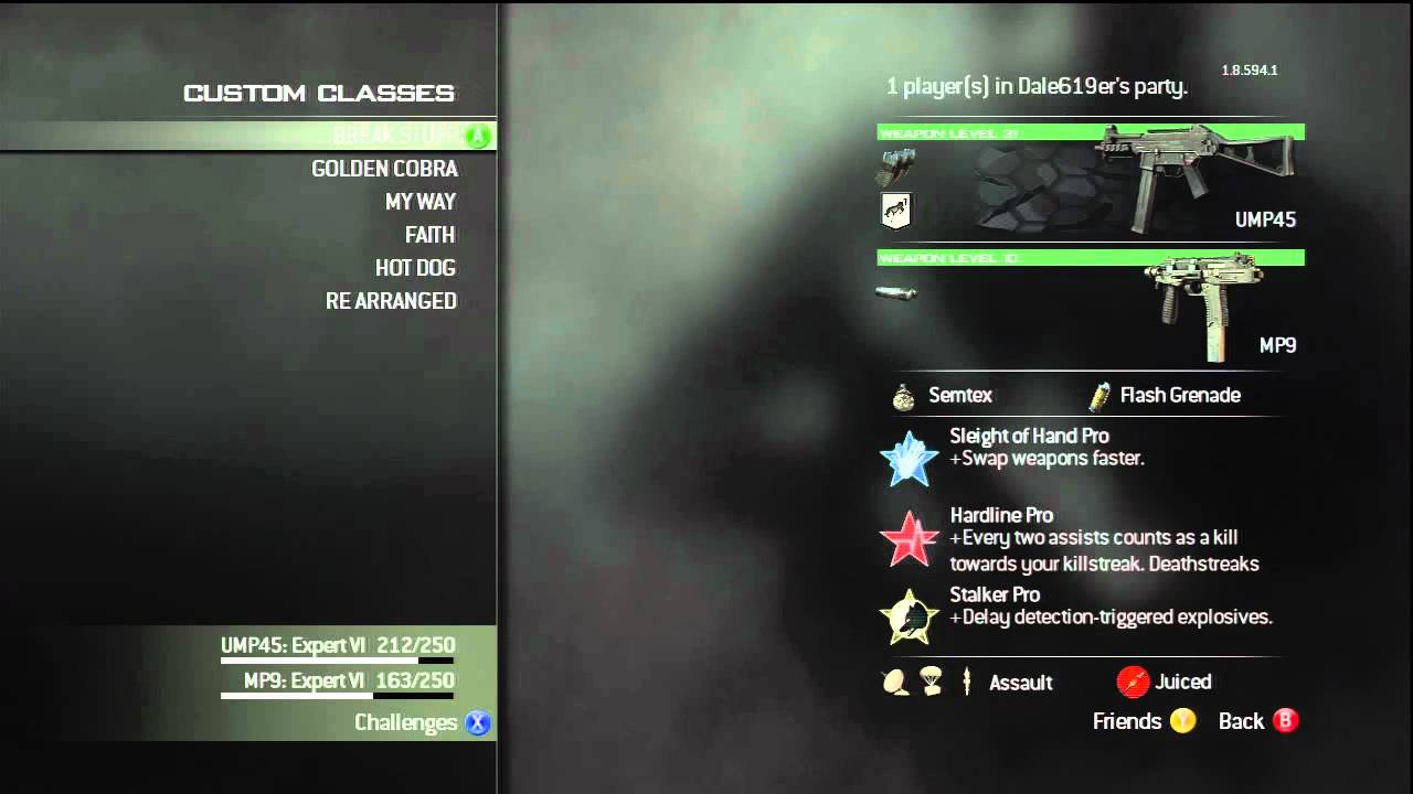 Custom Classes And Modern Warfare 3 Titles And Stats - YouTube