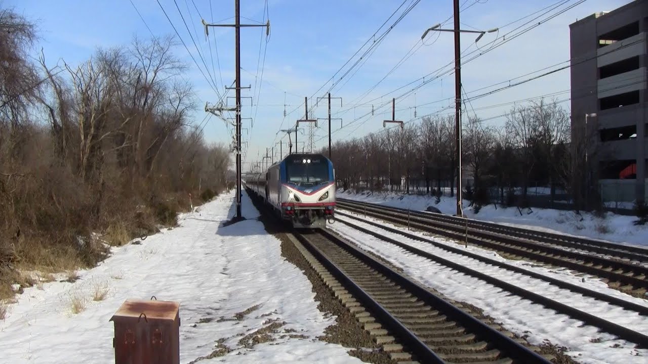 Trains at Hamilton 1/31/16 - YouTube