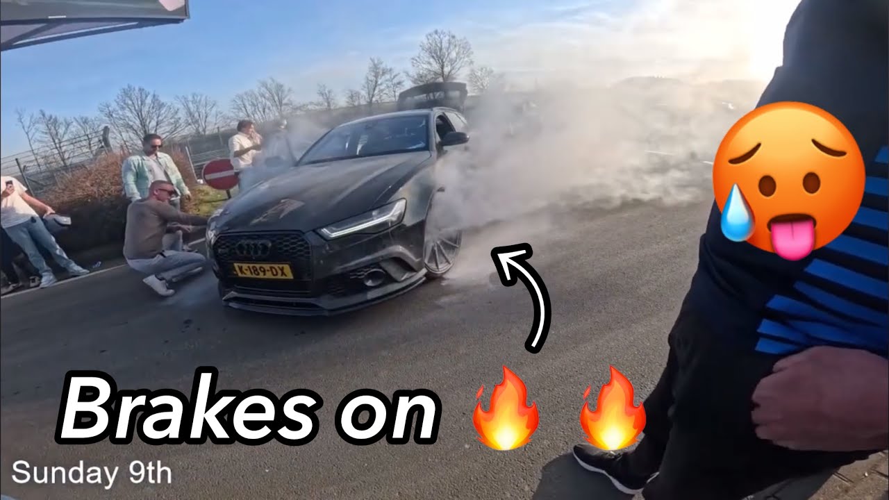 Audi RS6 Brakes CATCH FIRE at the Nurburgring - YouTube