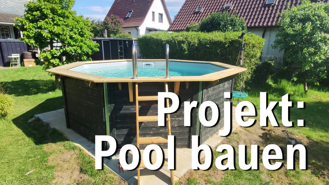 Garten Projekt: Einen Pool bauen - YouTube