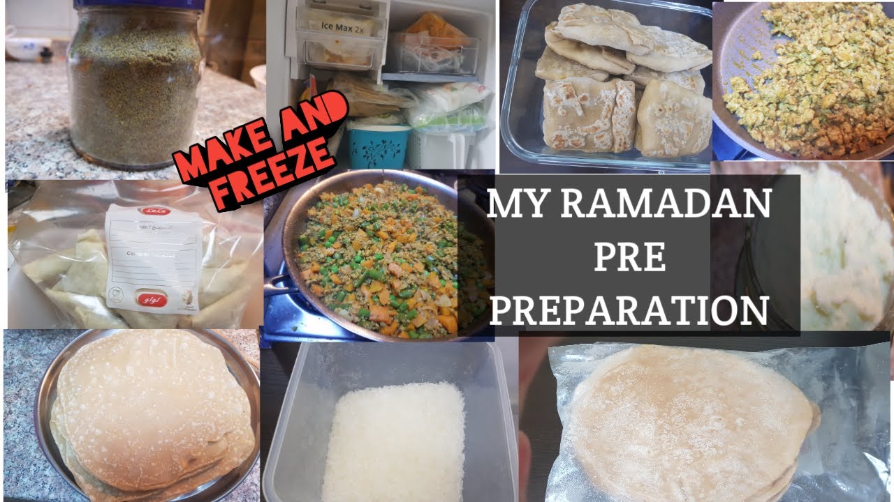 MY PRE RAMADAN MEAL PREPARATION - YouTube
