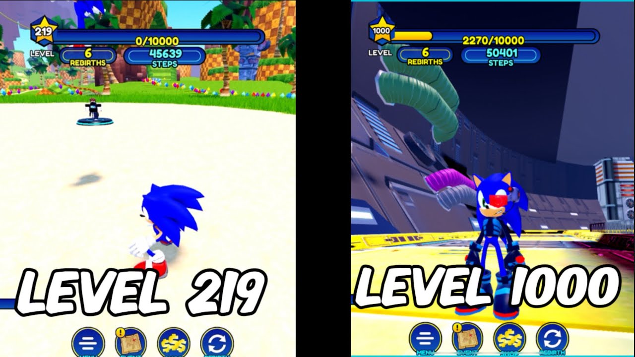 I GOT LEVEL 1000 IN SONIC SPEED SIMULATOR NOSTALGIA… - YouTube