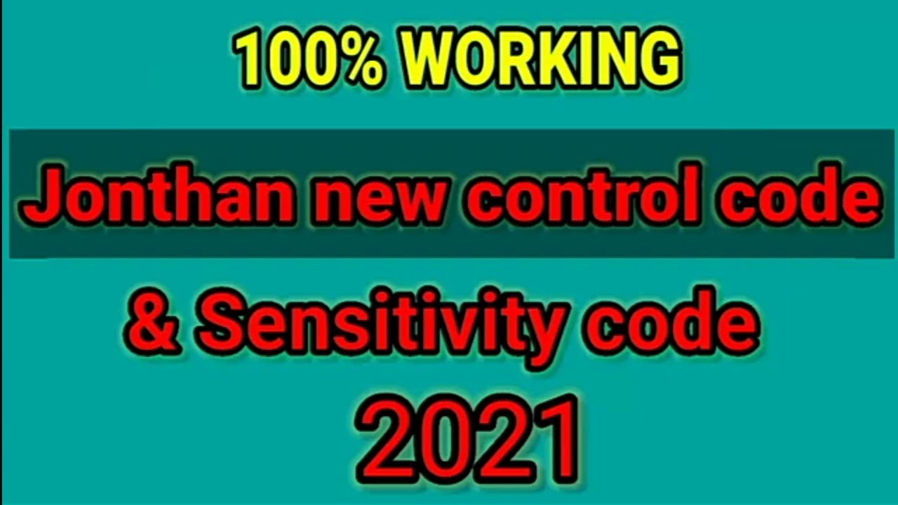 💥#jonathan_control_code_ &_sensitivity💥 - YouTube