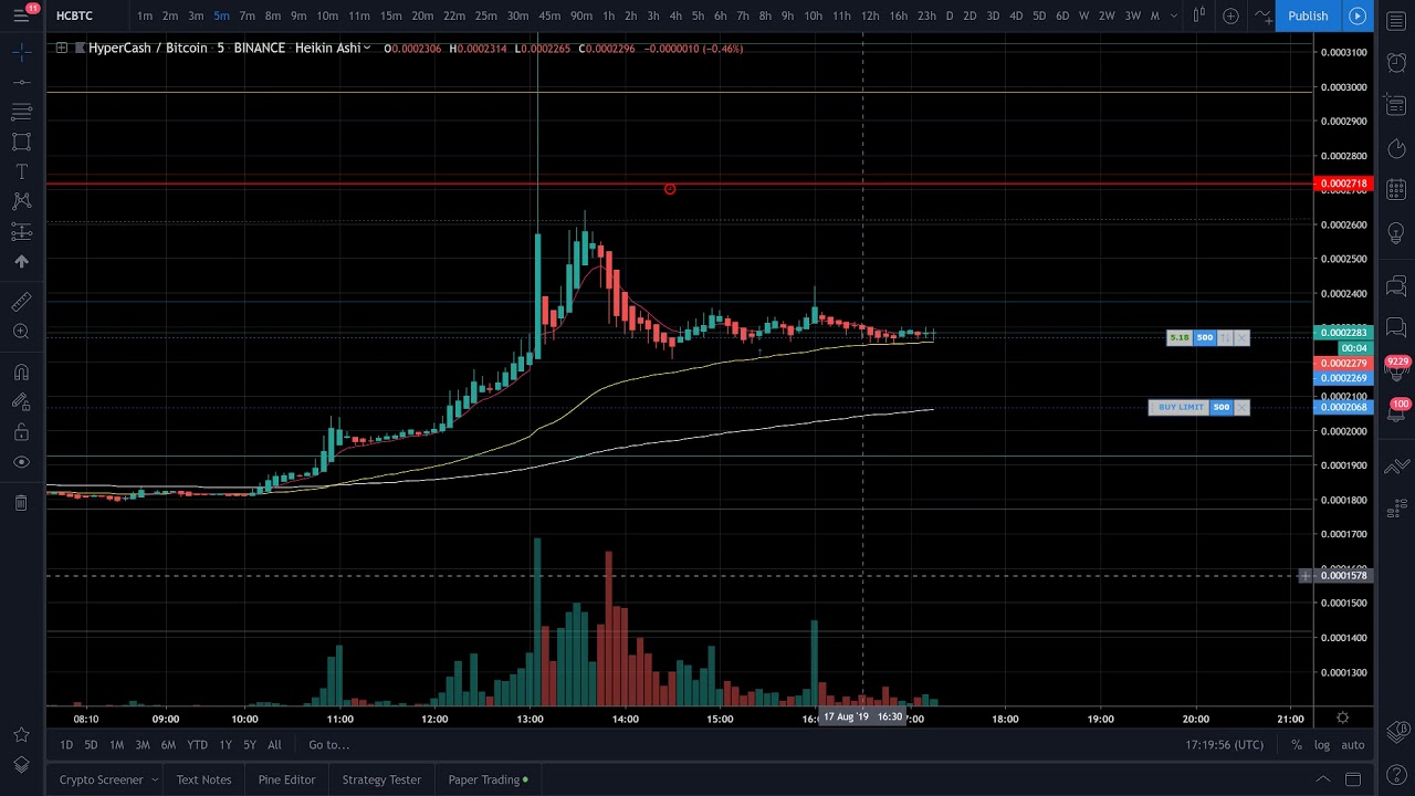 Hypercash HC/BTC setup and thoughts - YouTube