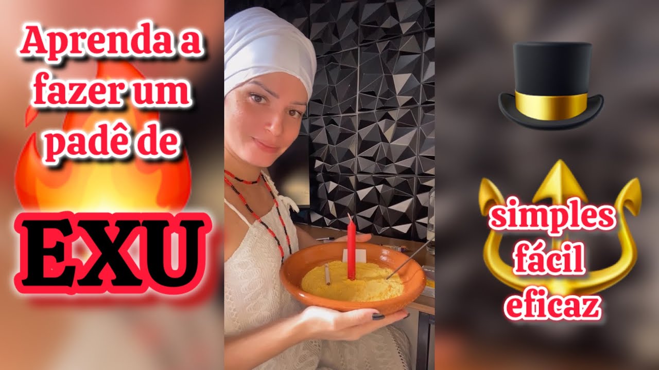 Aprenda a fazer um padê de Exu simples, fácil e eficaz 🎩🔱🔥 #exu # ...
