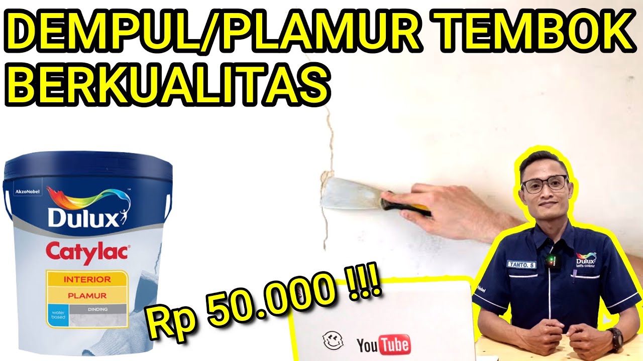 Dempul/Plamur Tembok Untuk Mengisi Retak Rambut, Praktis,Harga Ekonomis ...
