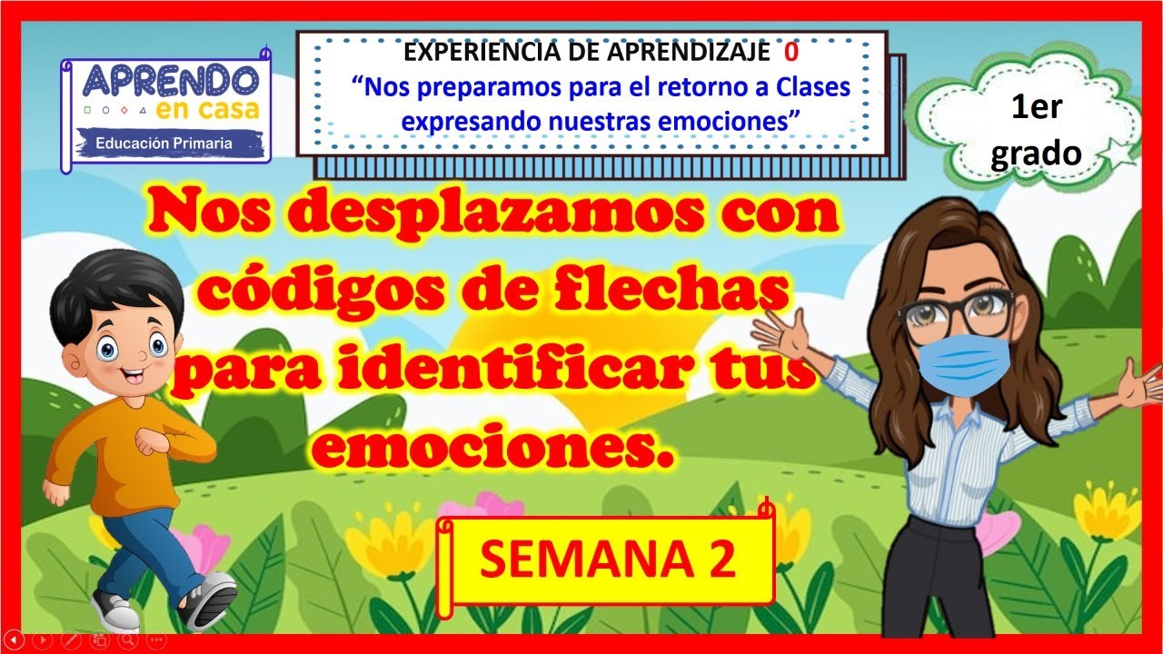 Nos desplazamos con códigos de flechas para identificar tus emociones ...