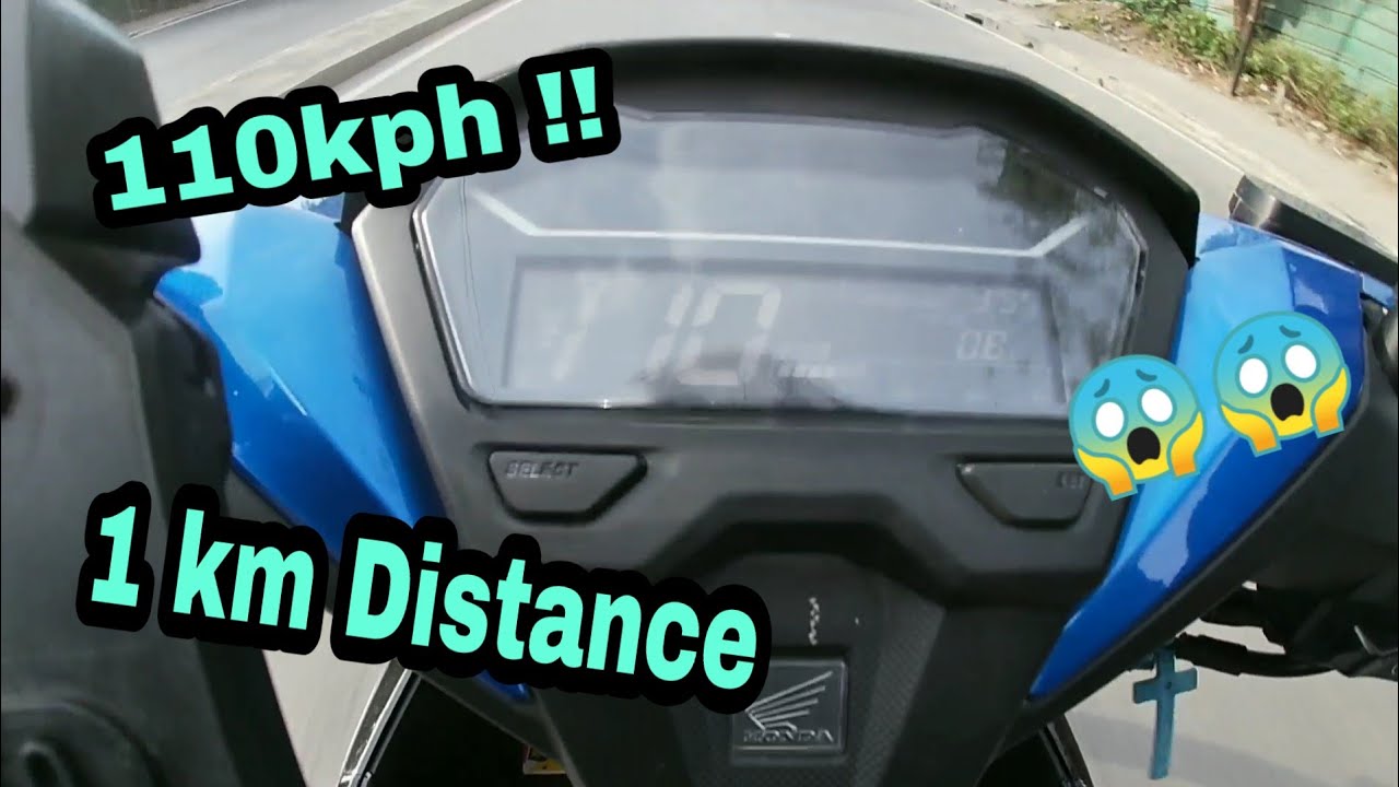TOP SPEED TEST | HONDA CLICK 125i V2 | PURE STOCK | 1 KILOMETER ...
