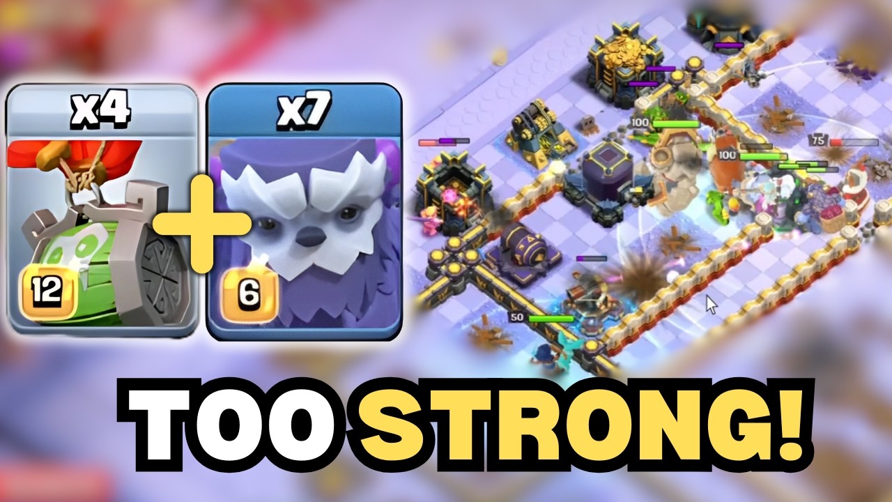 So I tried Yeti Smash with Snake Barrels in Clash Of Clans - YouTube