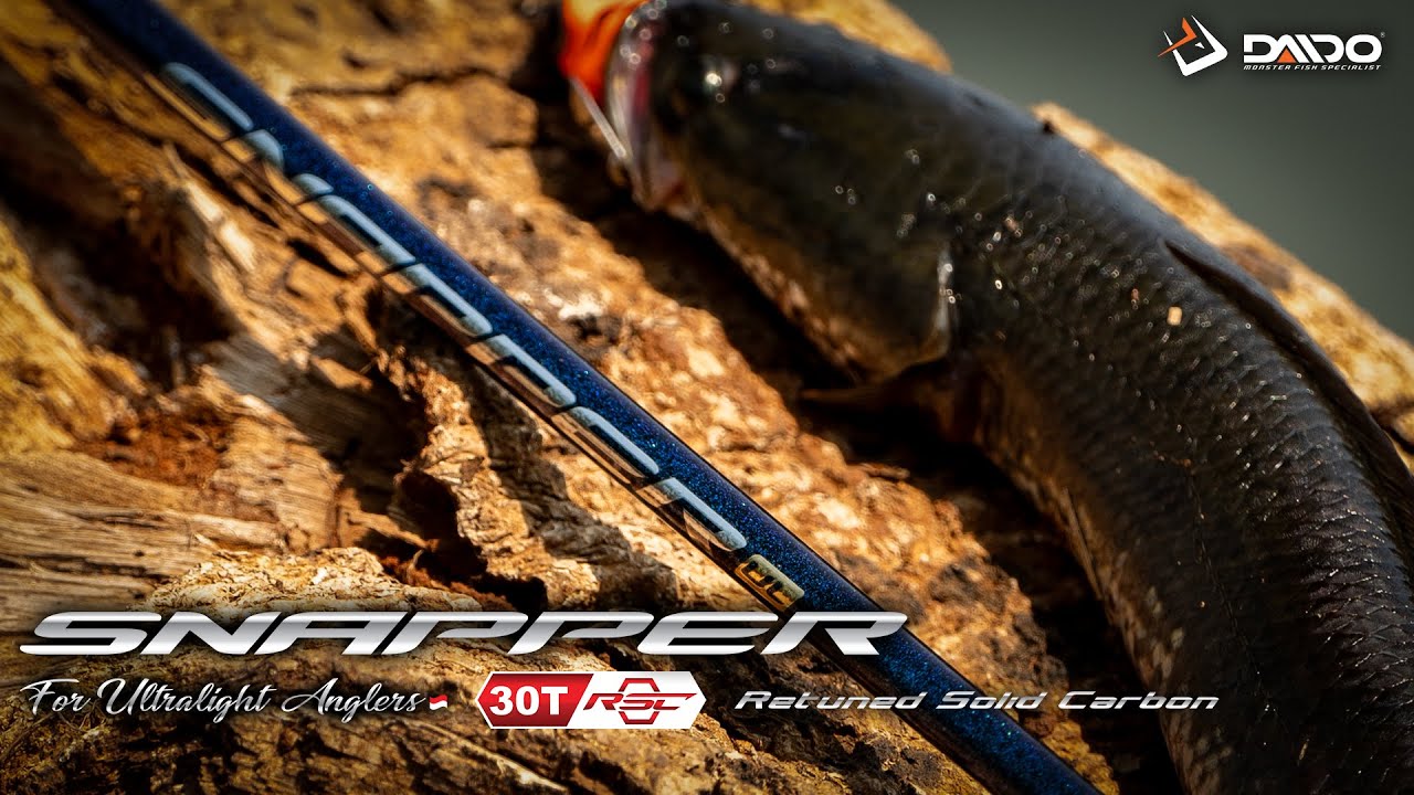 The New Daido Snapper Ultralight Rod 2-6lb 30T Retuned Solid Carbon ...