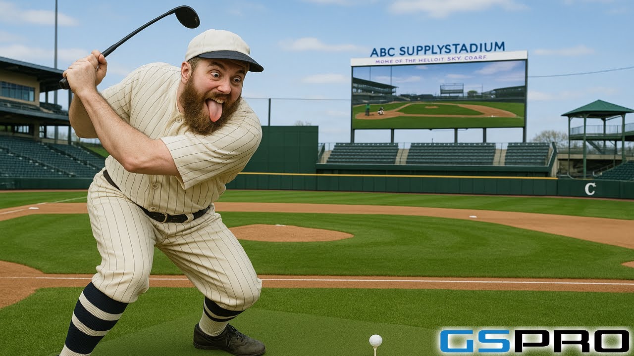 Tee Off At Home Plate! ★ ABC Supply Stadium ★ Baseball Golf on GSPro ...