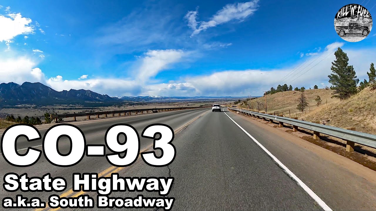 4K Golden To Boulder On Colorado State Highway 93 a.k.a. South Broadway ...