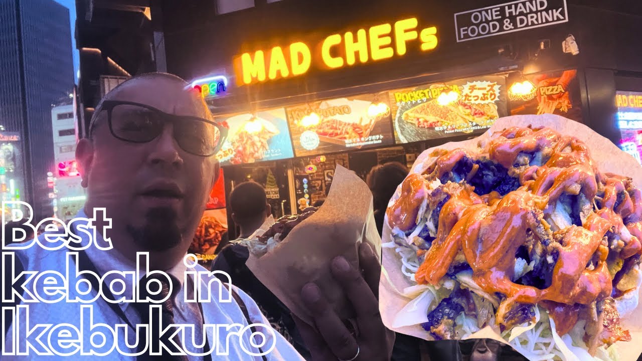 🇯🇵🥙 Mad Chefs Kebab Doner Kebab Review #mukbang #food #Japan - YouTube