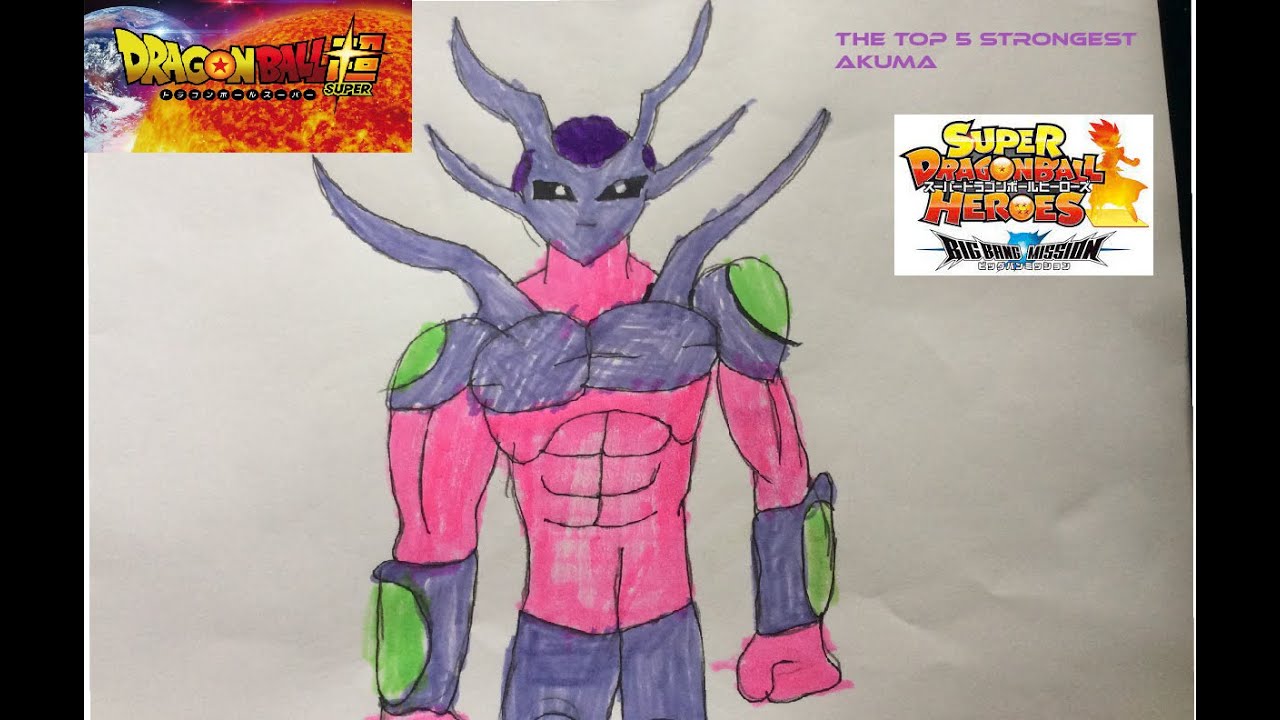 drawing the top 5 strongest 4 akuma - YouTube