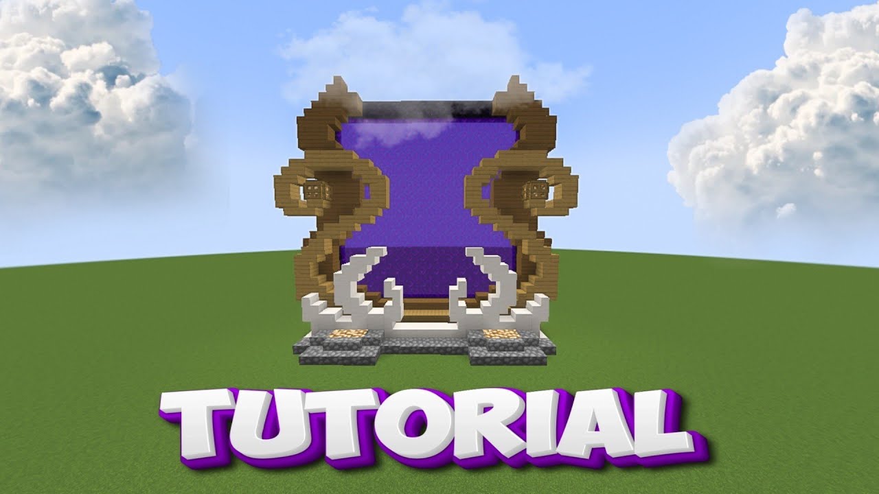 I Build Beautiful Nether Portal In Minecraft // Minecraft Nether Portal ...