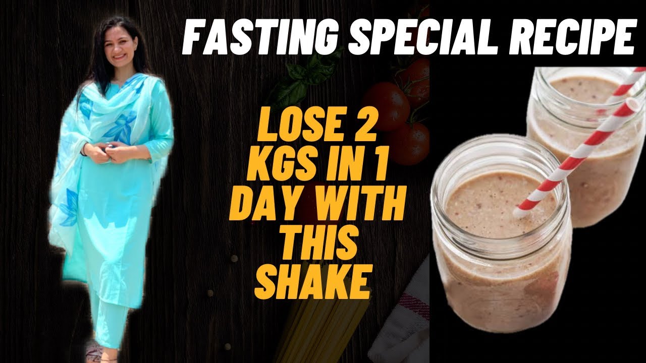 Lose 2 kgs in a Day with this Apple Shake || Fasting Recipe for Weight ...