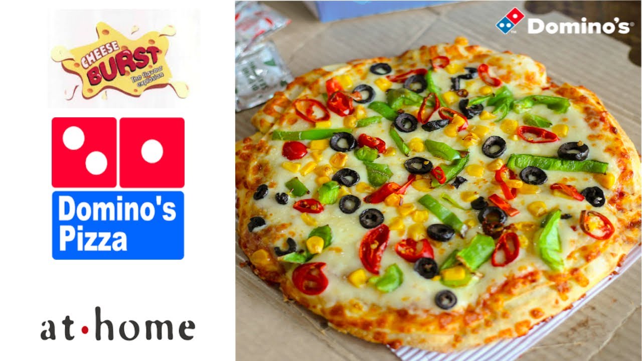 Dominos Style Cheese Bust Veg Pizza at Home (pizza bread without yeast ...