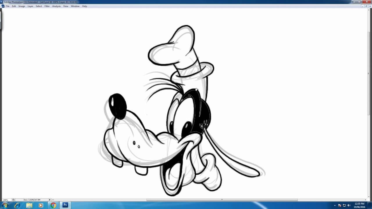 How To Draw Goofy - YouTube