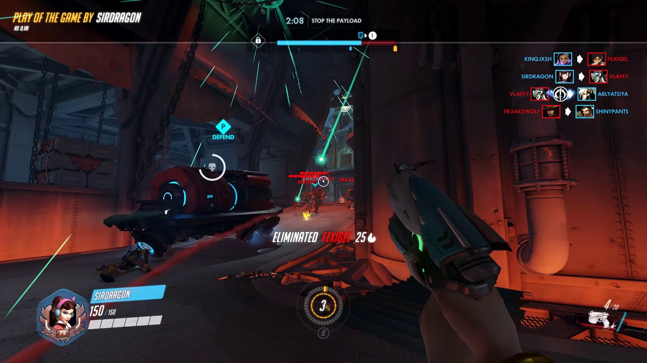 Overwatch Highlight #1 Dva 5 kill - YouTube