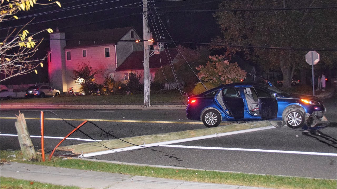 Multi Car MVA Knocks Down Pole And Starts Fire On Bay Ave In Toms River ...