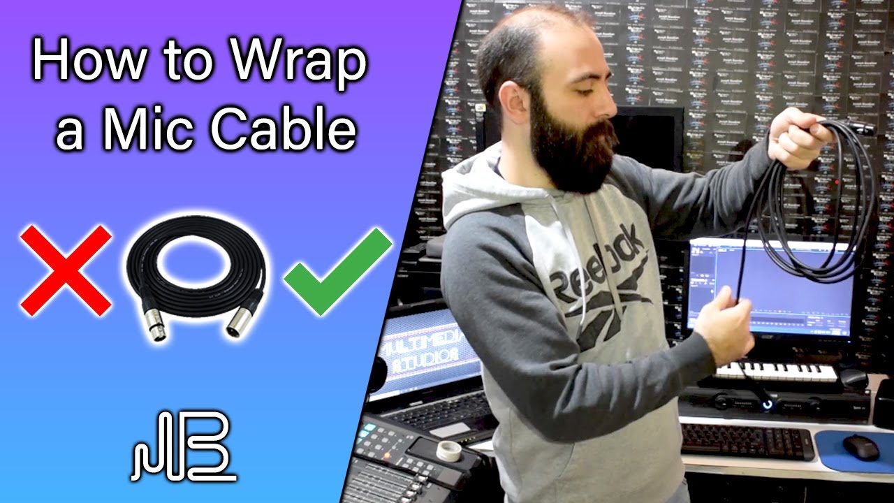 How to Wrap a Mic Cable - YouTube
