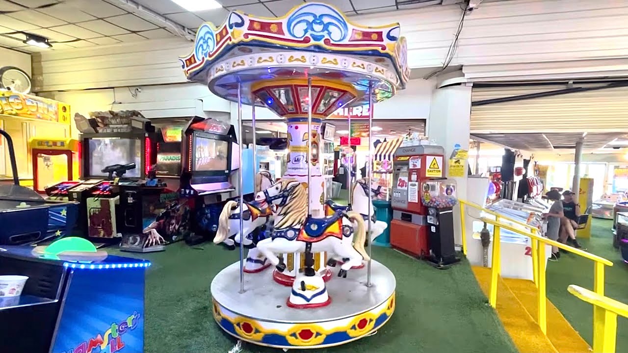 The Kiddy Ride Carousel Coin Operated Kiddie Ride - YouTube