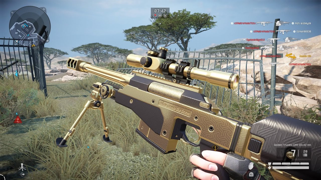 Warface - Golden Truvelo CMS 20x42mm - Storm - Black Mumba - YouTube