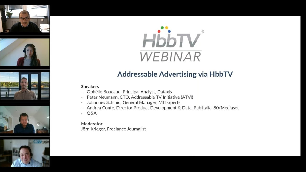 HbbTV Webinar: Addressable Advertising via HbbTV - YouTube