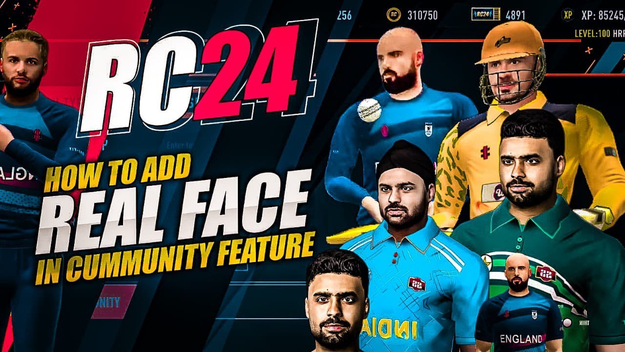 Real Cricket™ 24 How to Add Real Face, Real Jersey in Real Cricket 24 ...