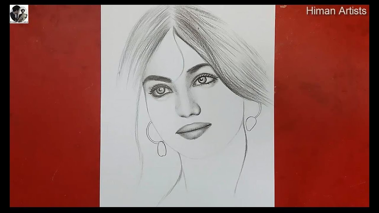 Nice Girl Draw Beginner || Beginner Draw a Nice Girl face - YouTube