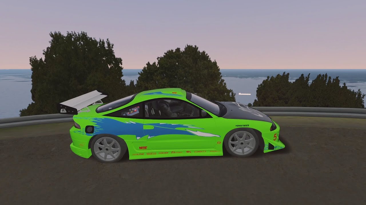 Driving Brian O'Conner's 1995 Mitsubishi Eclipse In The Pacific Coast ...