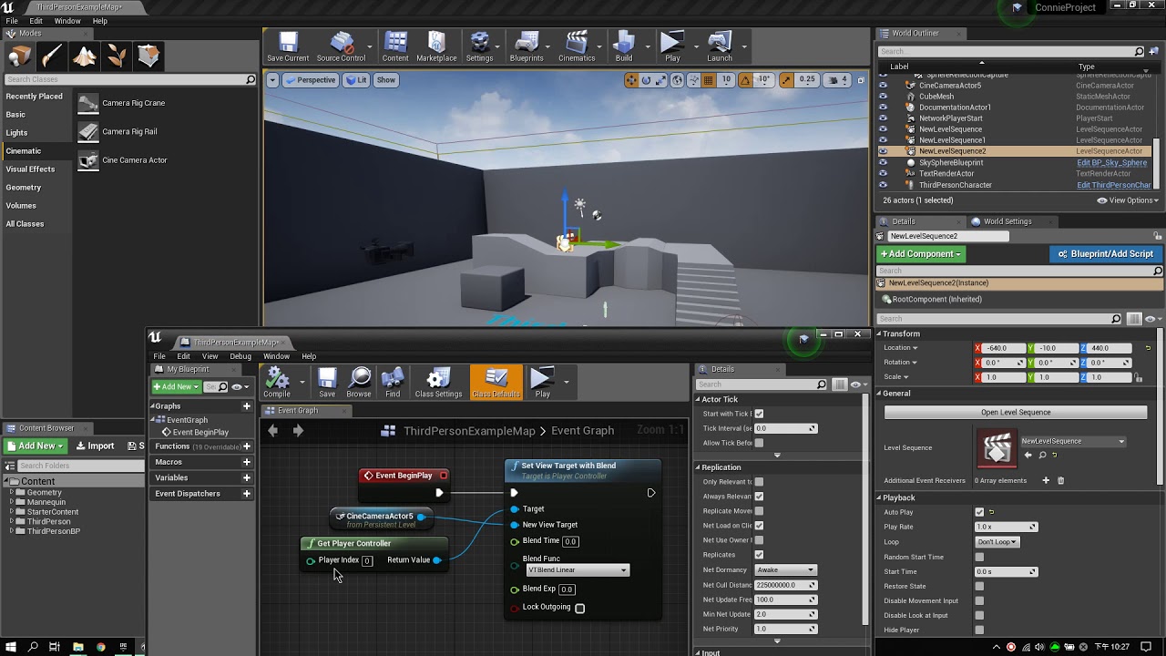 Unreal 4 Tutorial switch main camera 切換主攝影機 - YouTube
