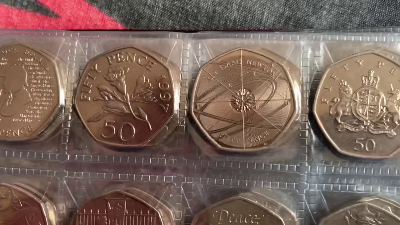 My 50p collection - rare fifty pence pieces - The UK coin hunt 2020 ...