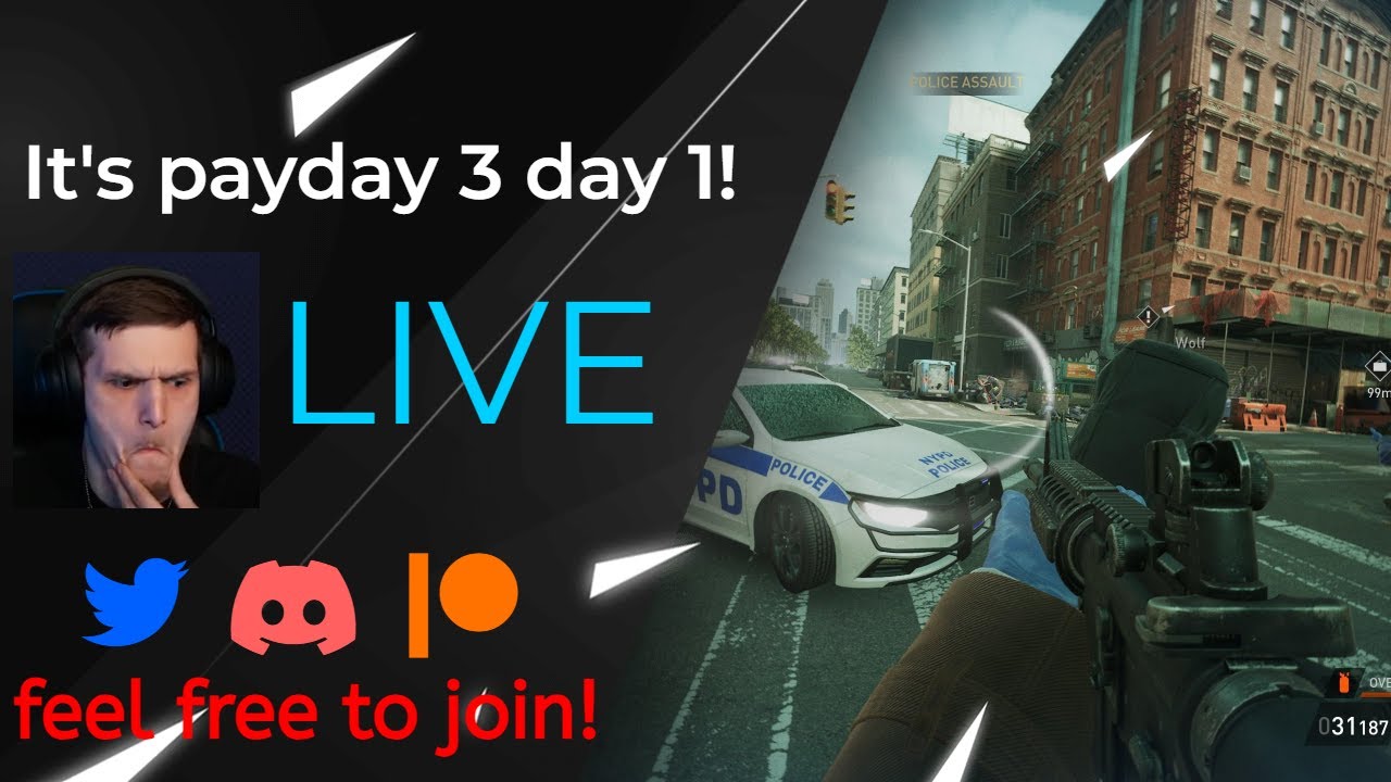 It's PAYDAY 3, Let's do this! open lobby! - Live #1 - YouTube