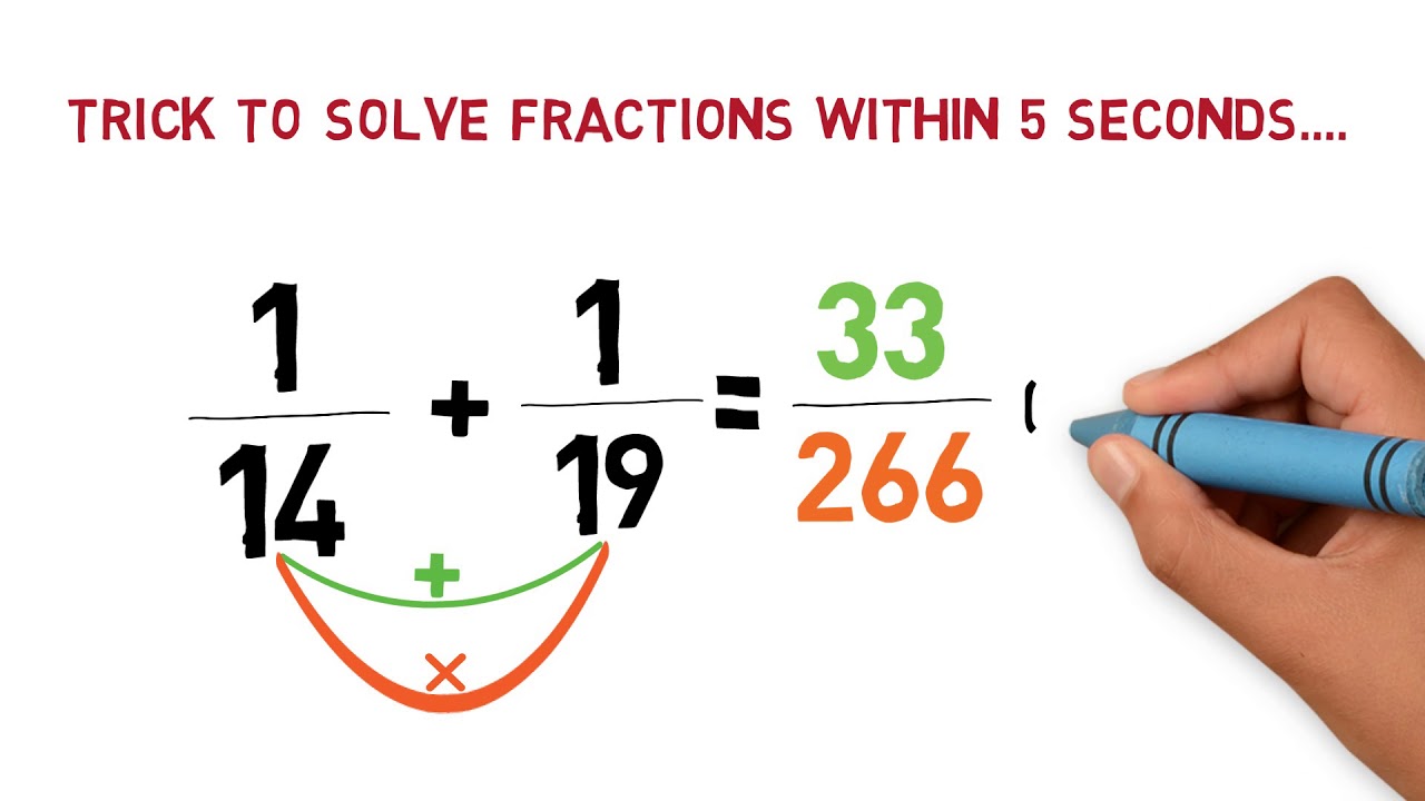 How To Add Fractions In 5 Seconds Math Short Trick To Solve Addition how-to-add-fractions-in-5-seconds-math-short-trick-to-solve-addition