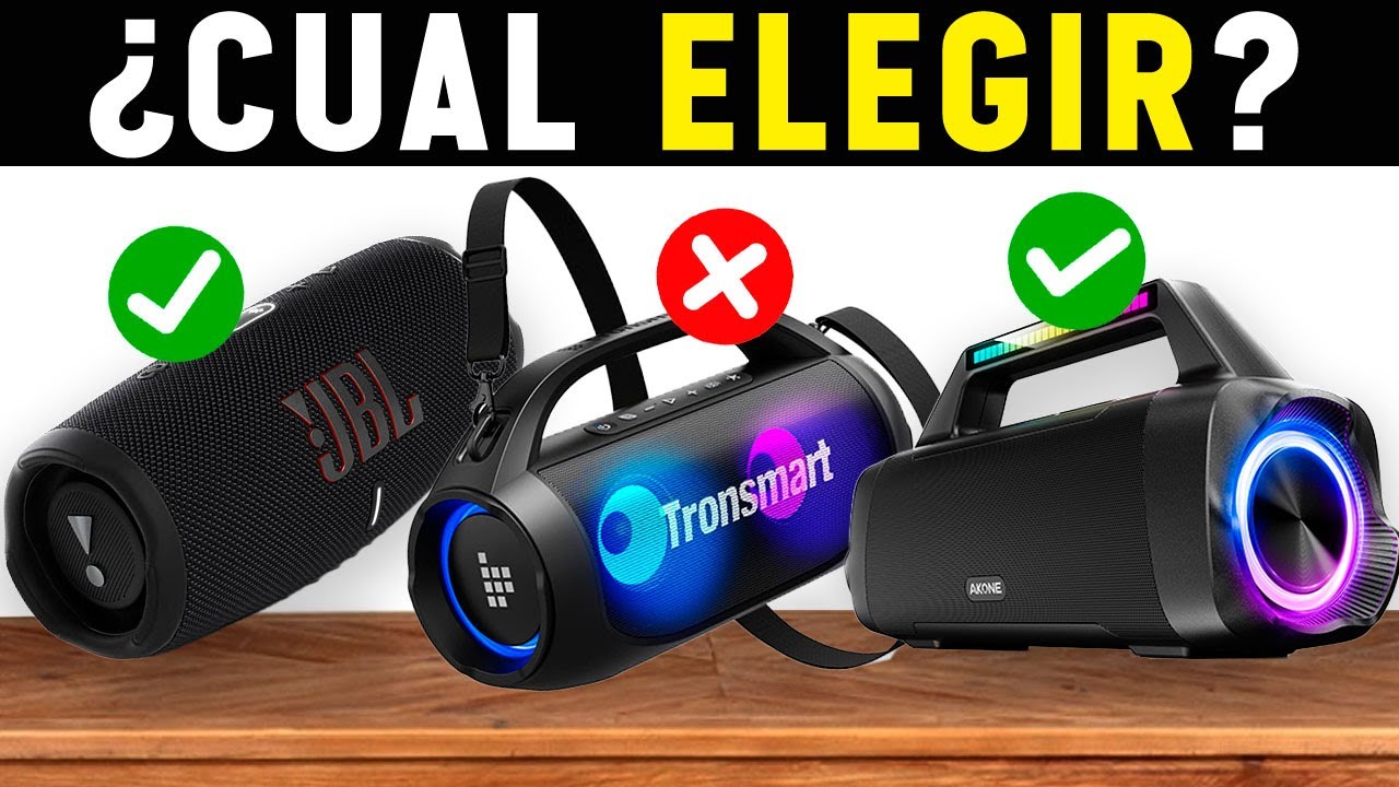 😮 Los 5 Mejores Altavoces Portátiles Potentes 2025 | Altavoces ...