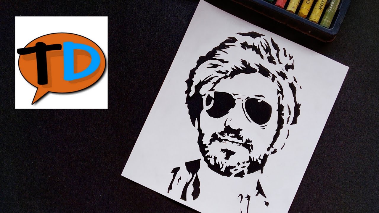 Paper cutting portrait - YouTube