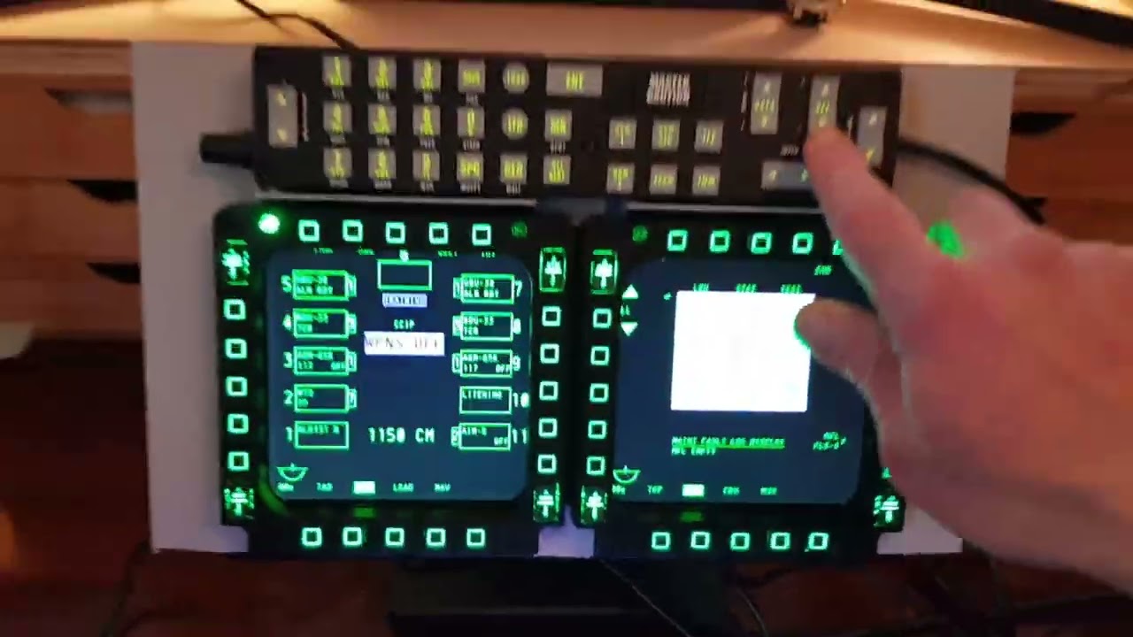 Connect Thrustmaster Cougar MFDs with UFC to monitor for A-10C Warthog ...