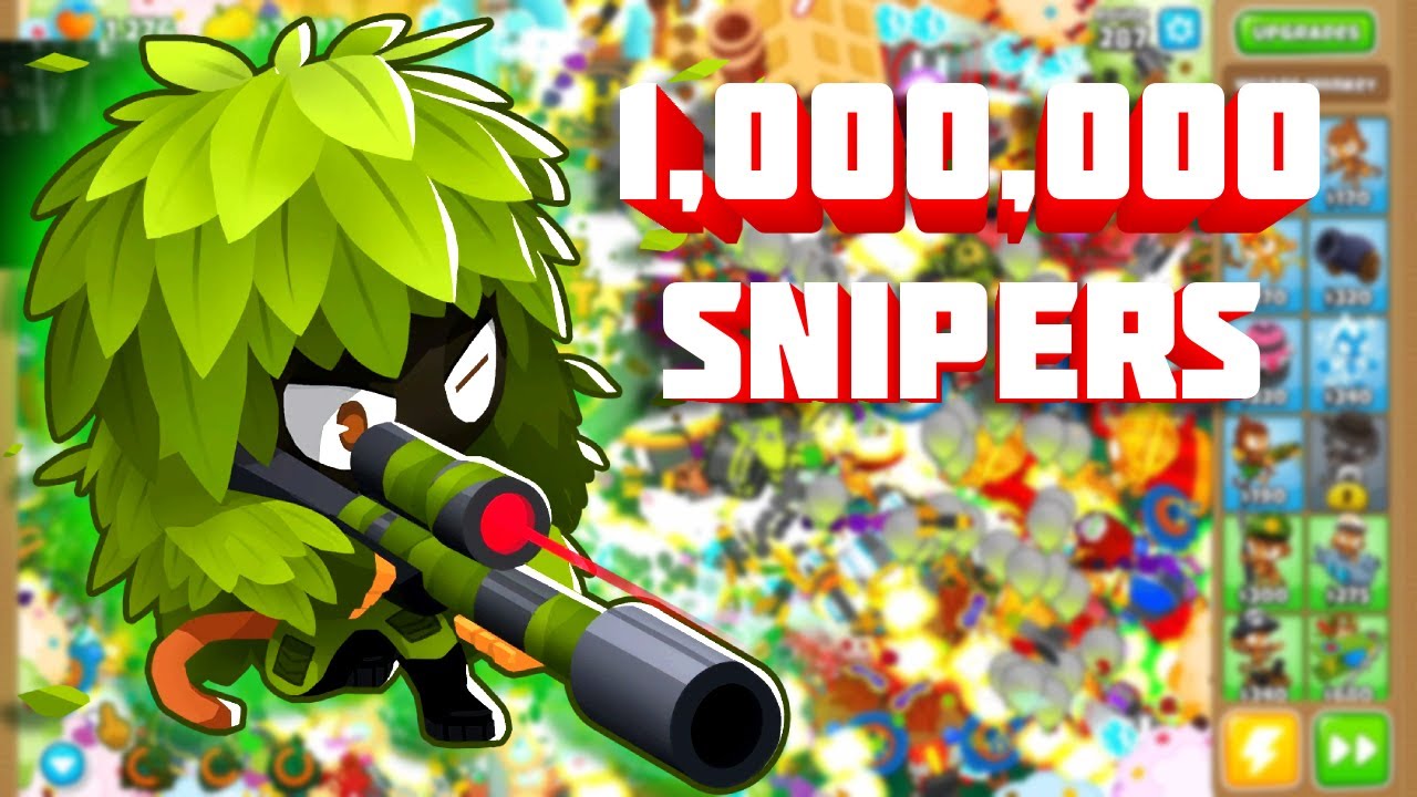 CRAMMING 1 MILLION SNIPER MONKEYS INTO 1 MAP - YouTube