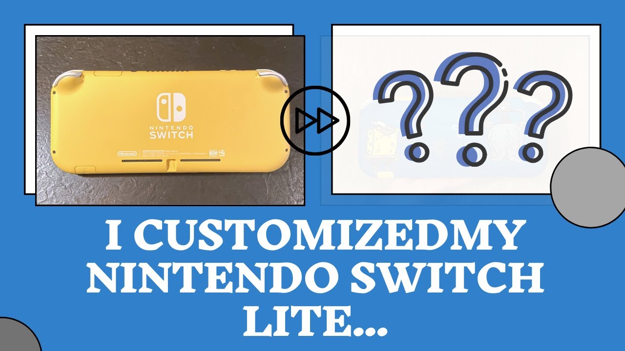 I CUSTOMIZED/PAINTED my Nintendo Switch Lite - YouTube